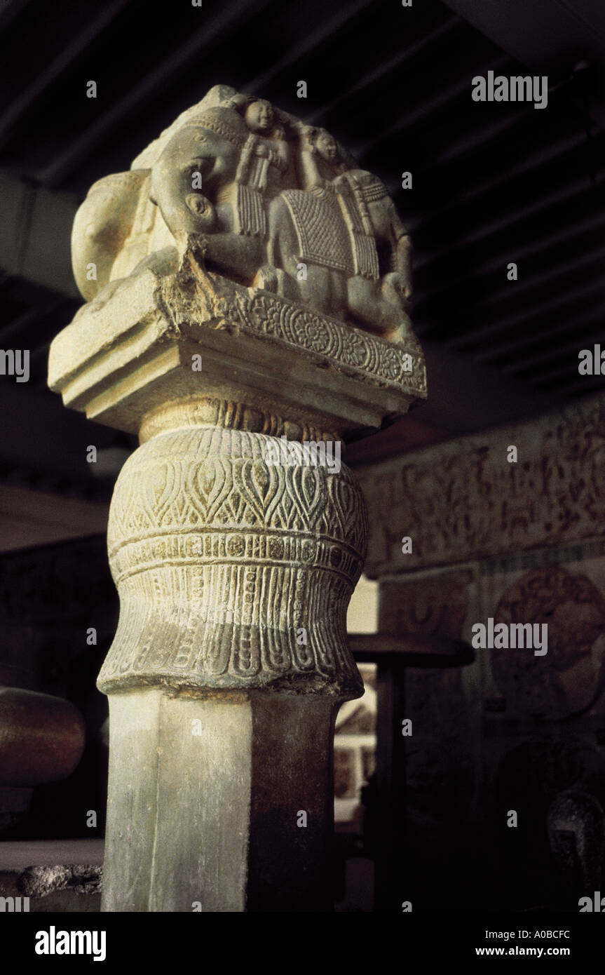 A.I. Amaravati, Pillar with Elephant Capital. India Stock Photo - Alamy
