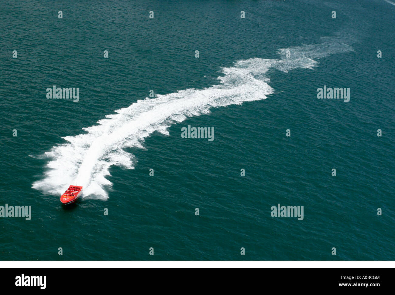 jet boat, A powerful speedboat giving passengers a thrill ride around ...