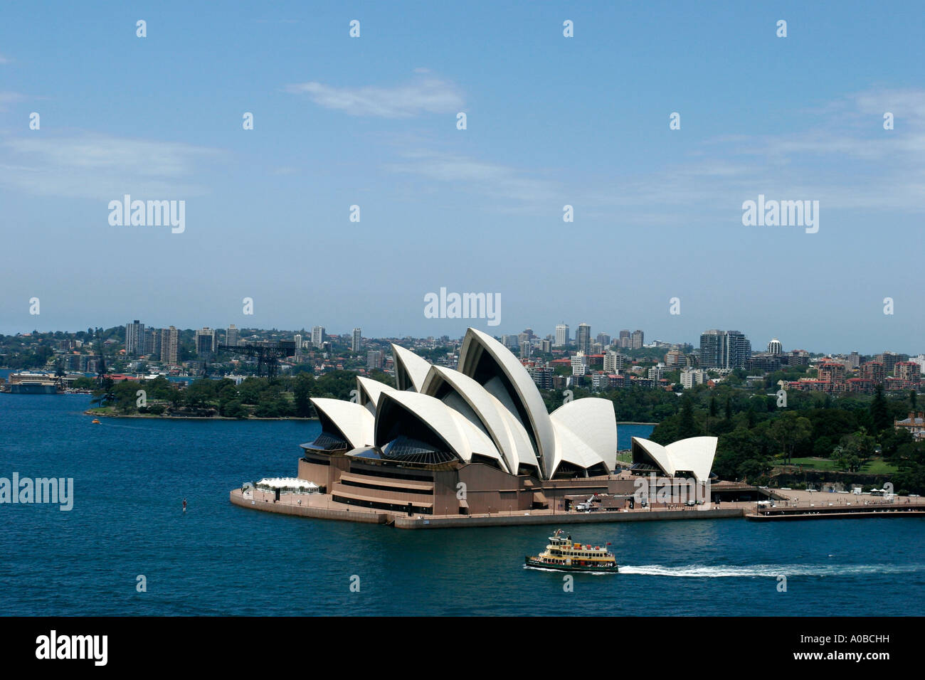 Sydney Opera House and the harbour, photographed from the Sydney ...