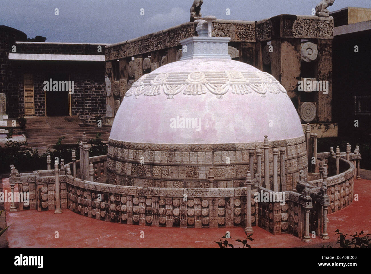 Reconstruction of the Great Stupa, Amaravati. Maha chaitya model Stock ...