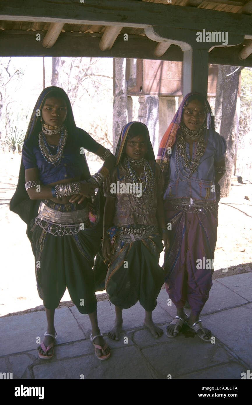 Pavara girls in their finery. Pavara girls wear mainly silver ornaments ...