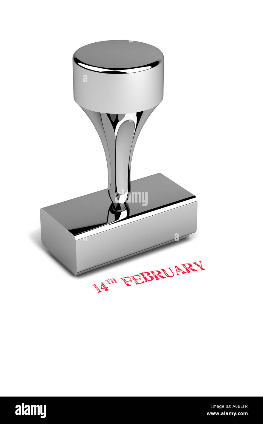 14th feb calendar Cut Out Stock Images & Pictures - Alamy
