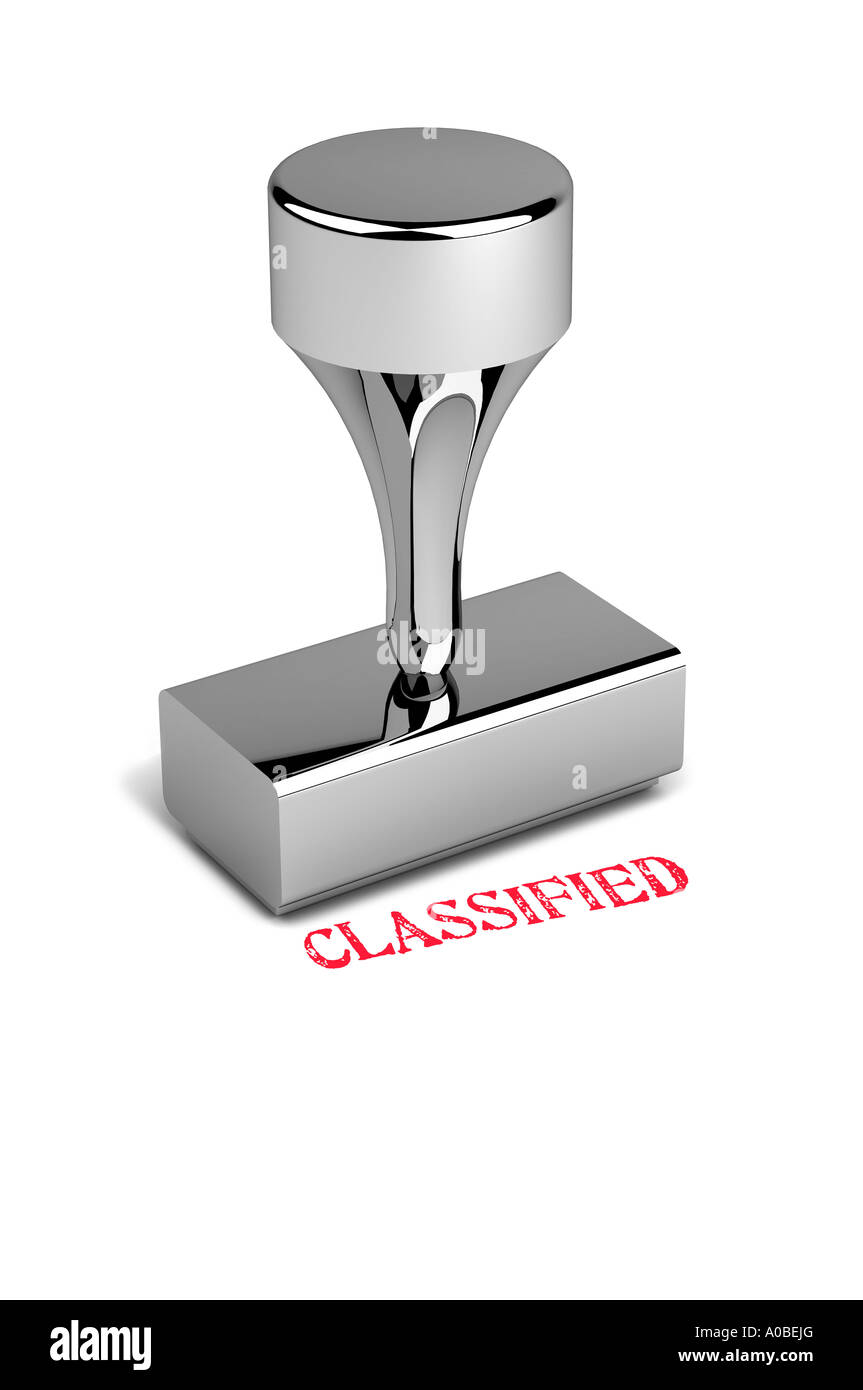 Classified Rubber stamp Stock Photo - Alamy