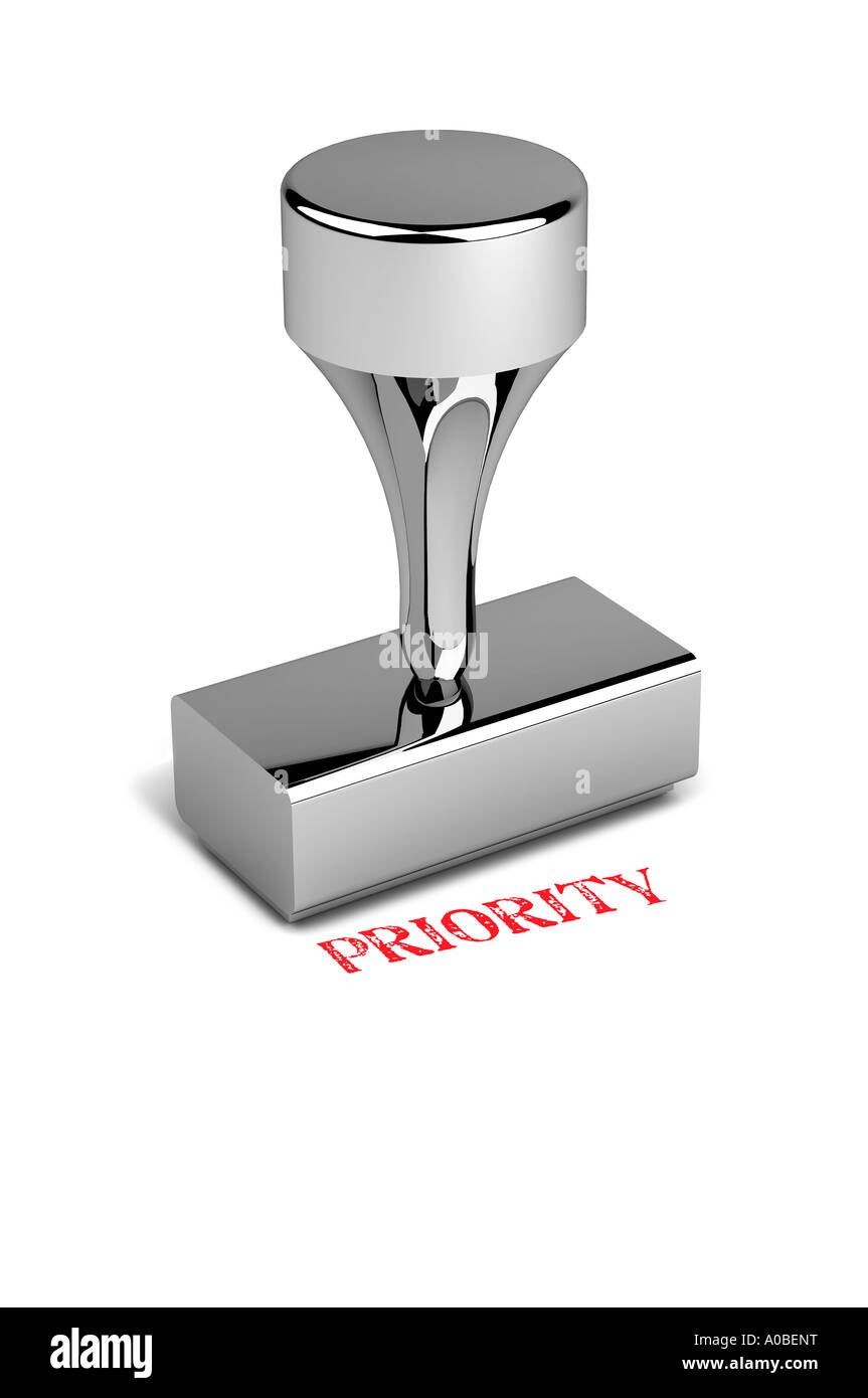Priority Rubber stamp Stock Photo - Alamy