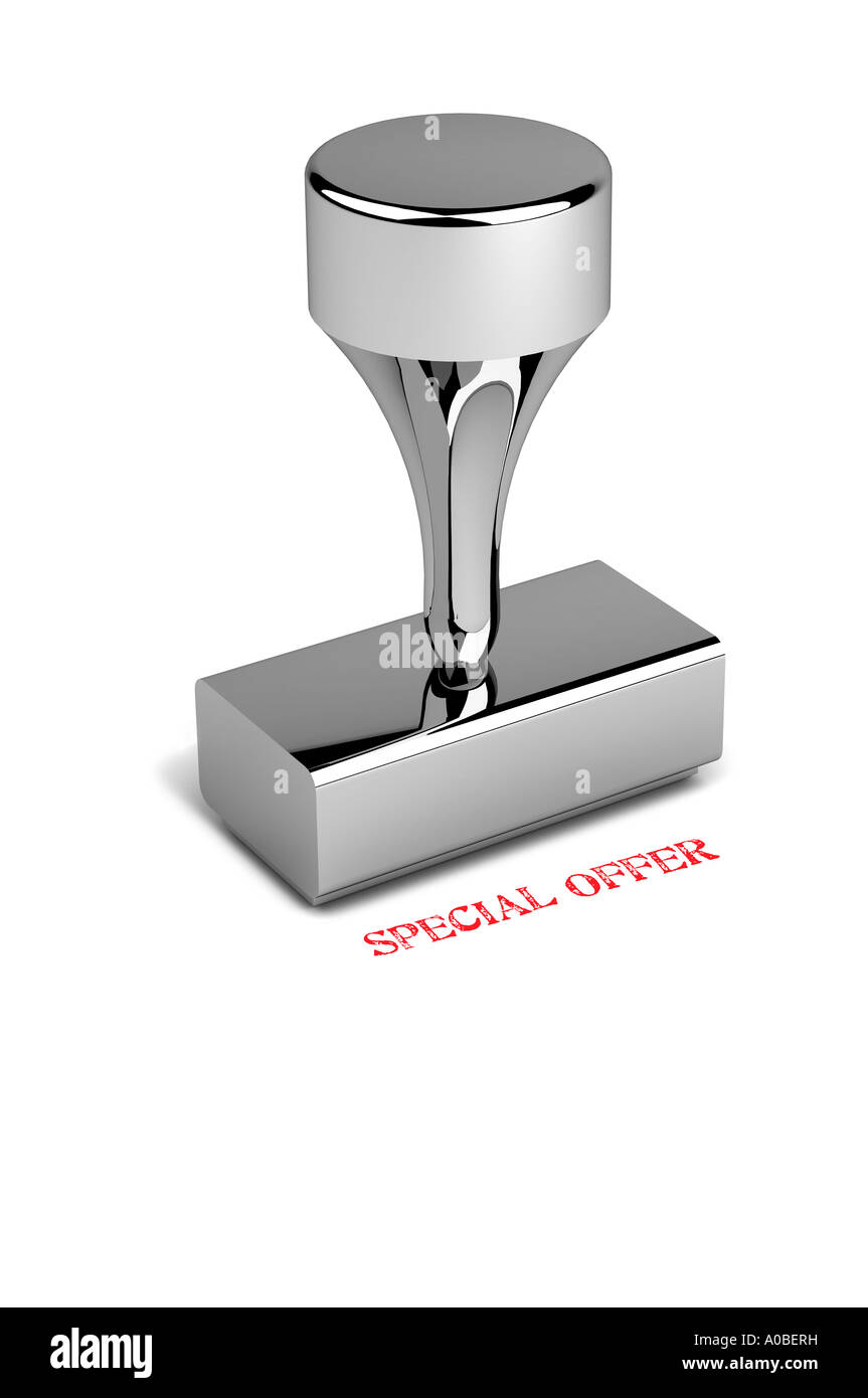 Special offer Rubber stamp Stock Photo - Alamy