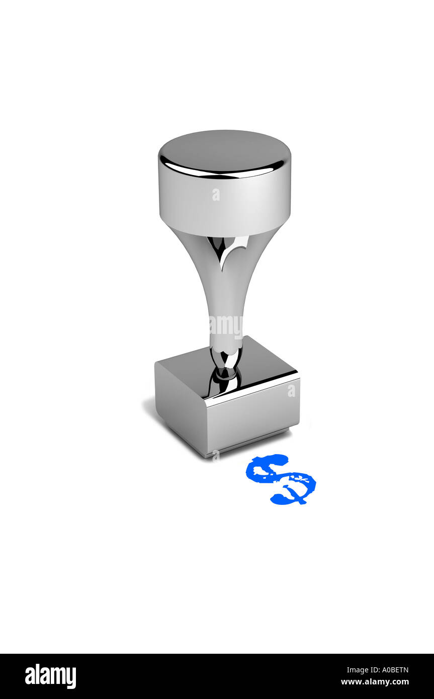 Dollar sign Rubber stamp Stock Photo - Alamy