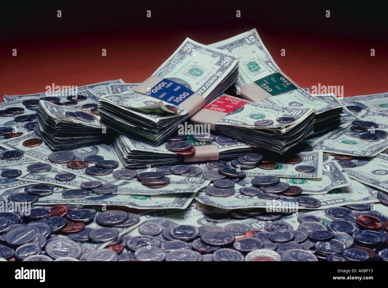 U currency and coin Stock Photo - Alamy