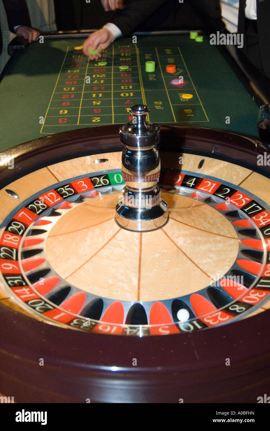 People at the roulette table, England UK Stock Photo - Alamy