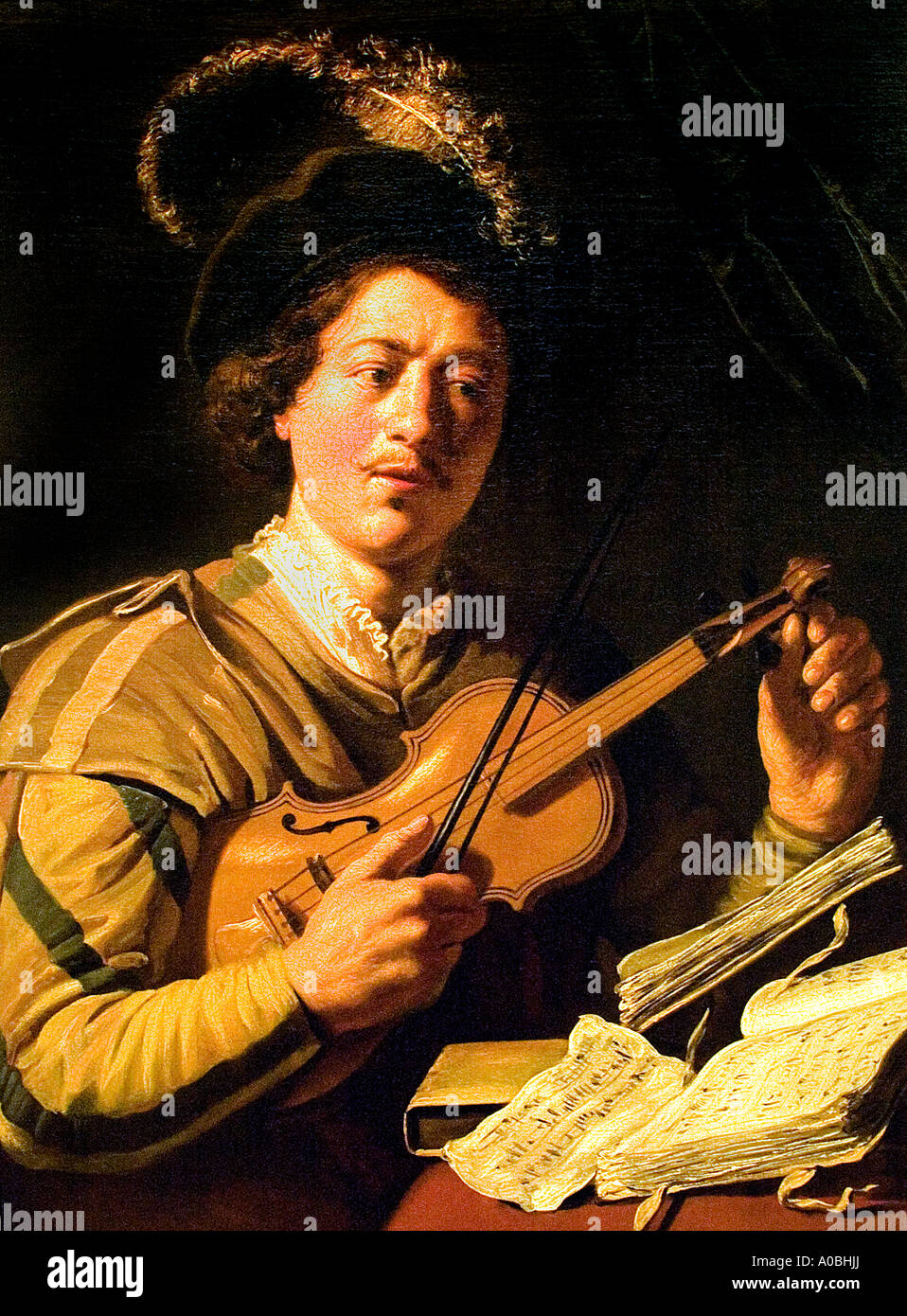 Lute painting hi-res stock photography and images - Alamy