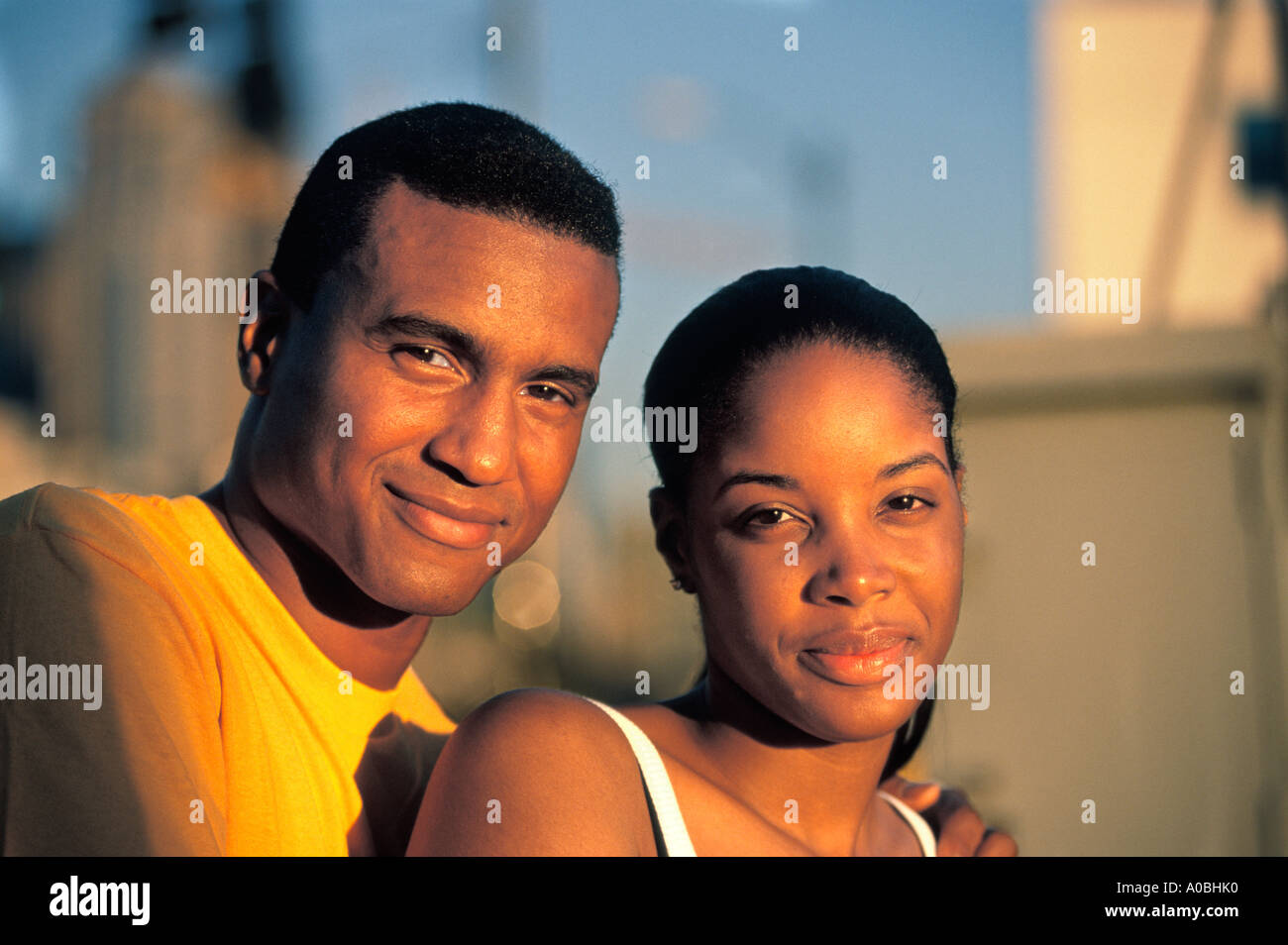 Happy black african american couple hi-res stock photography and images ...