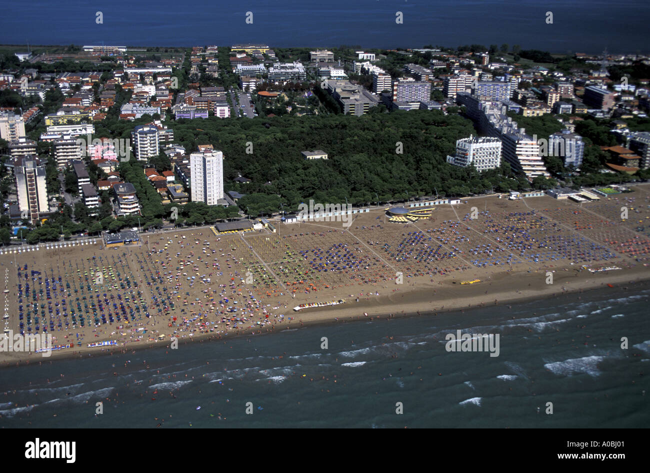 Aerial view Lignano Sabbiadoro Friuli Venezia Giulia Italy Stock Photo ...