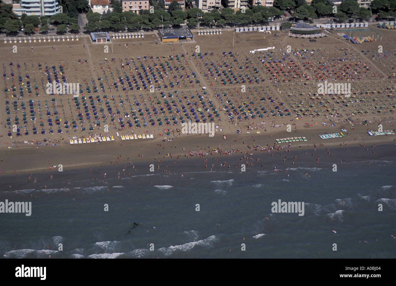 Aerial view Lignano Sabbiadoro Friuli Venezia Giulia Italy Stock Photo ...