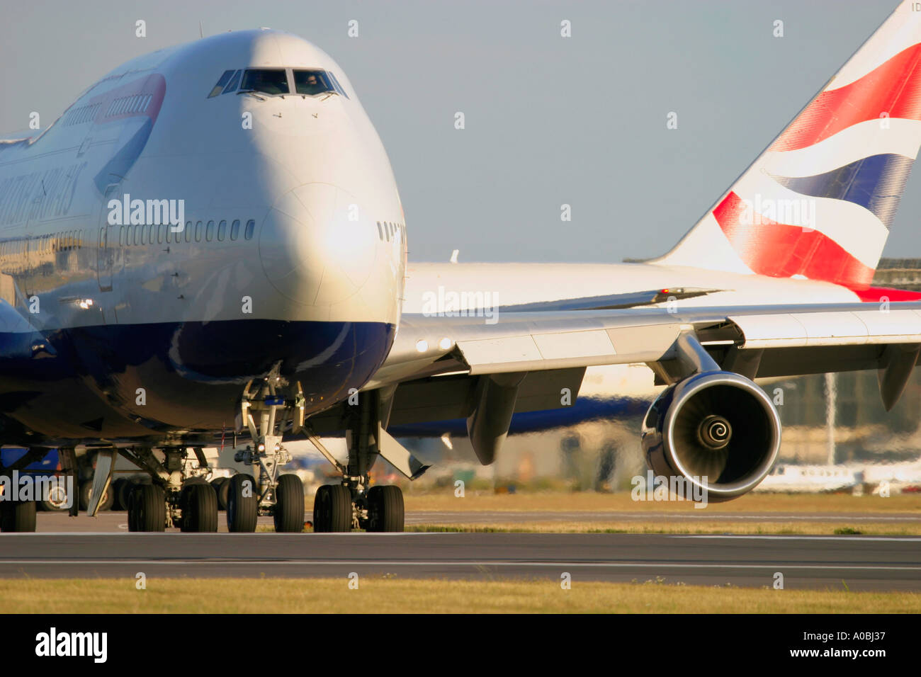 British airways tail heathrow hi-res stock photography and images - Alamy