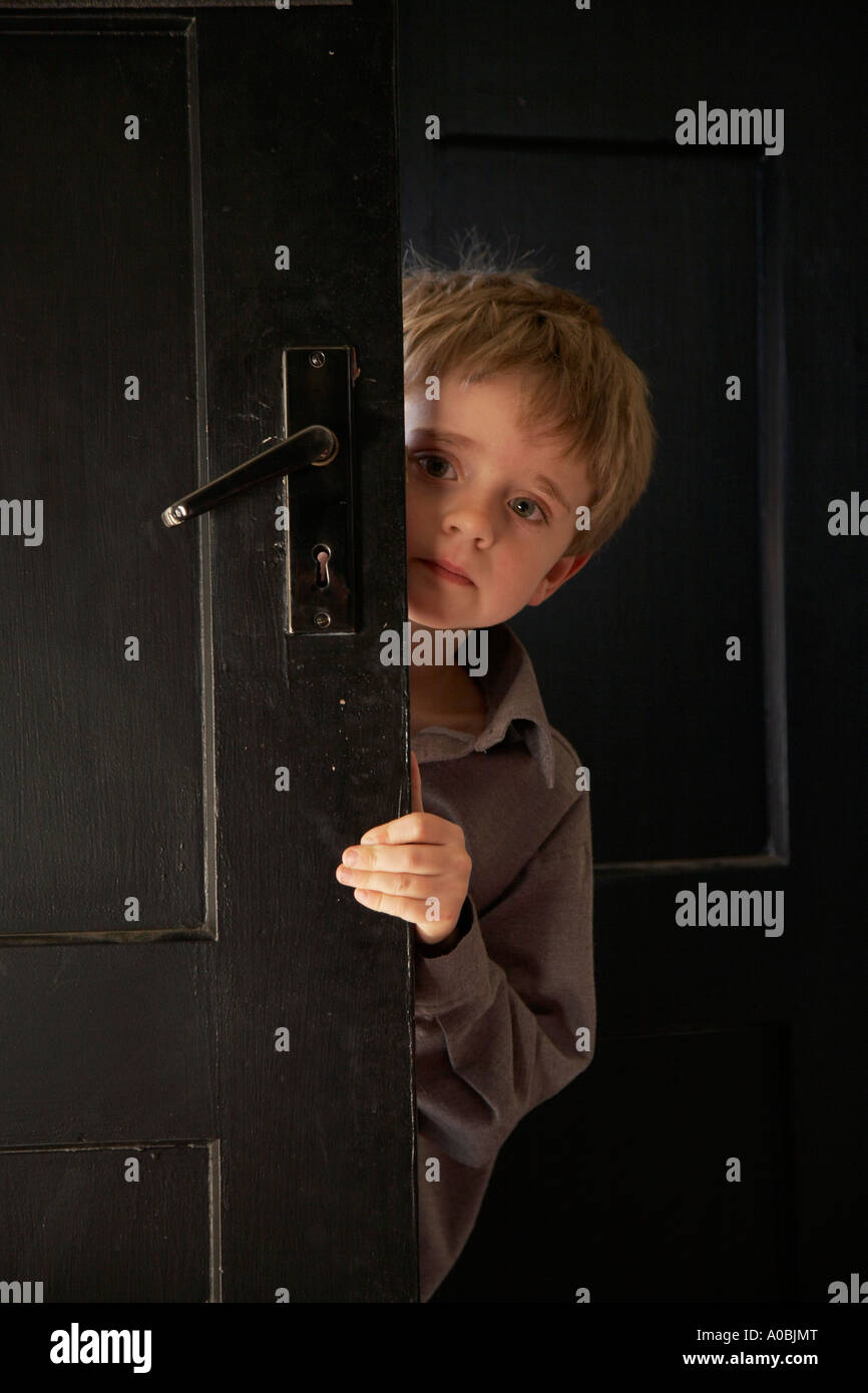 Peeking Around Door High Resolution Stock Photography and Images - Alamy