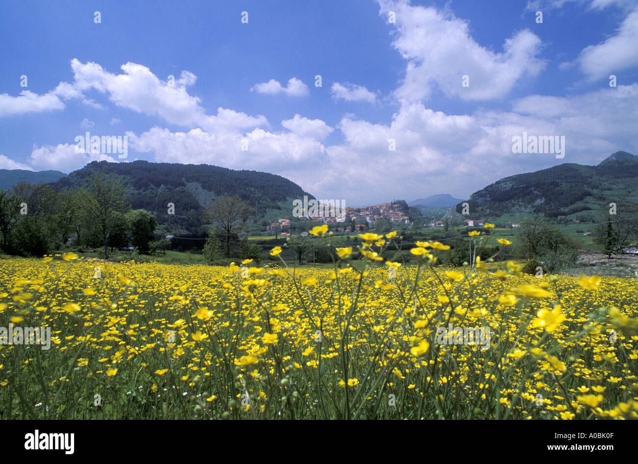 Landscape Carovilli Molise Italy Stock Photo - Alamy