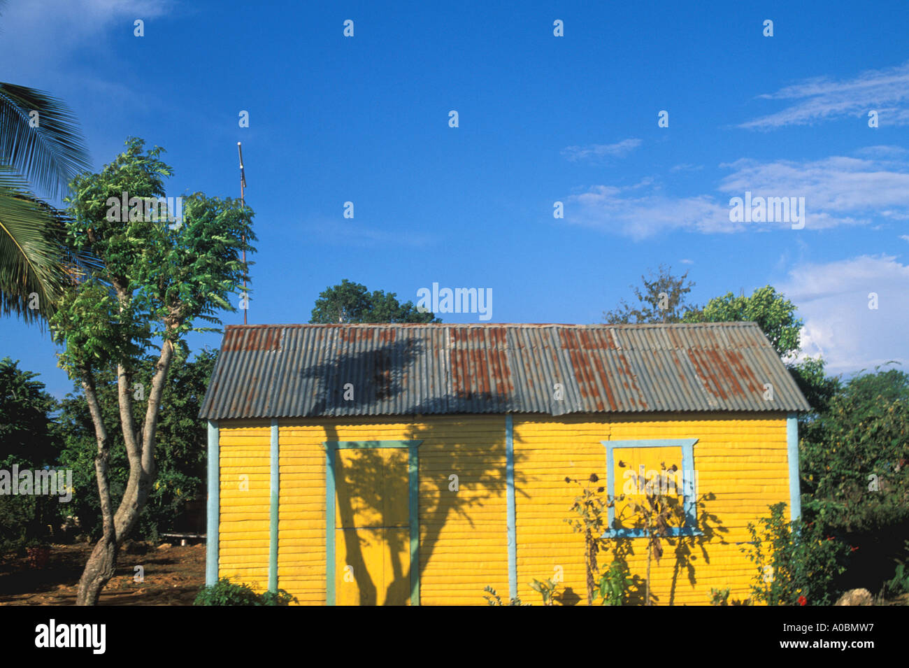 Dominican Republic rural house Stock Photo - Alamy