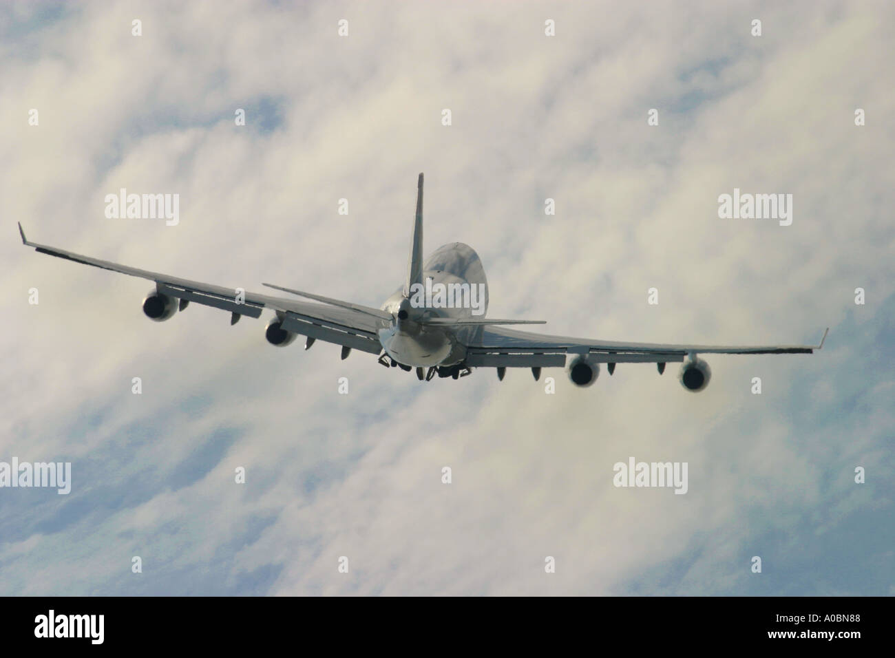Boeing 747 during flight Stock Photo - Alamy