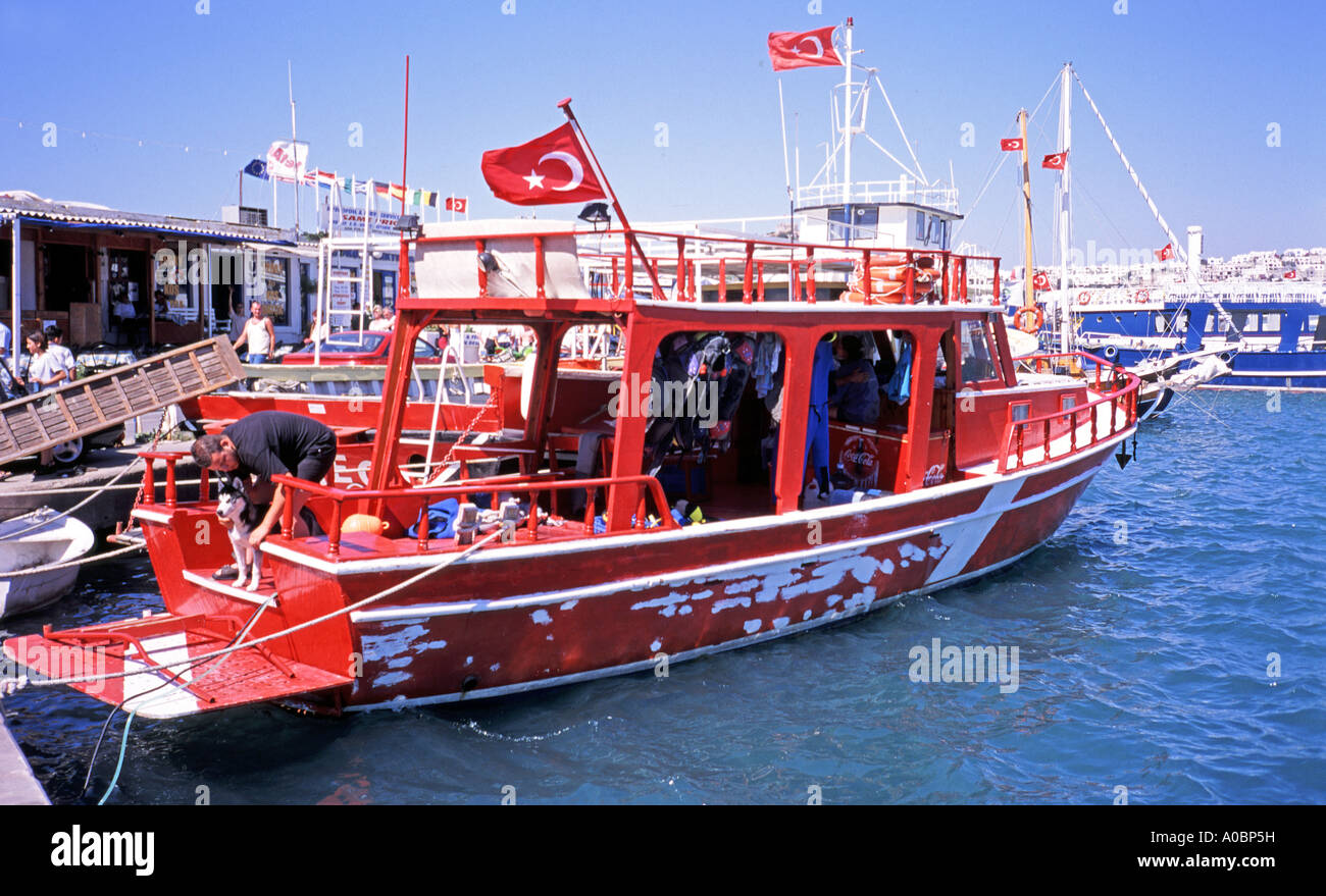 Cruising boat Bodrum Turkey Stock Photo - Alamy