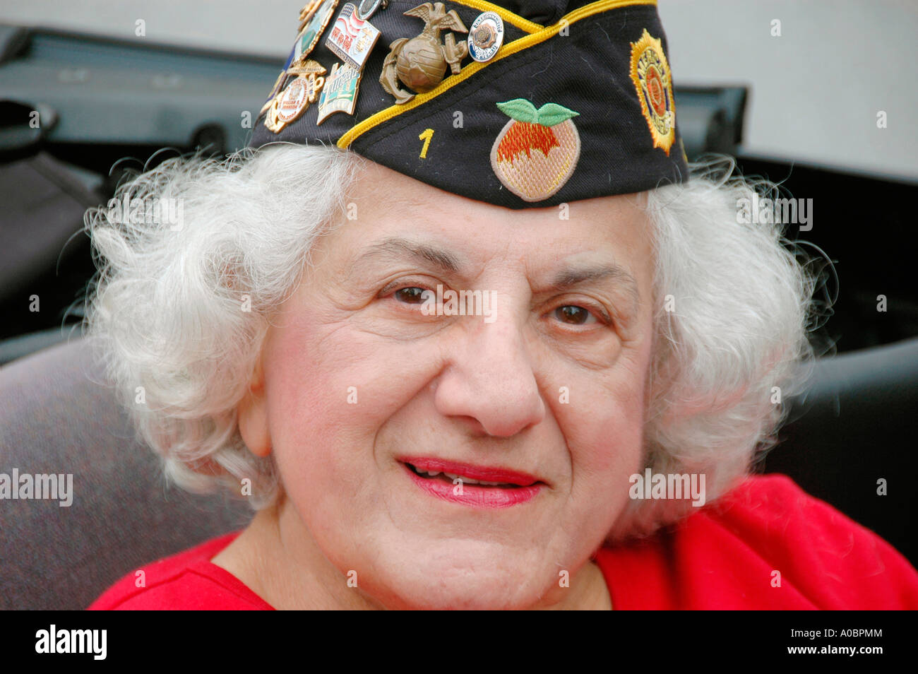 Proud healthy World War 2 II woman Marine Veteran Stock Photo - Alamy