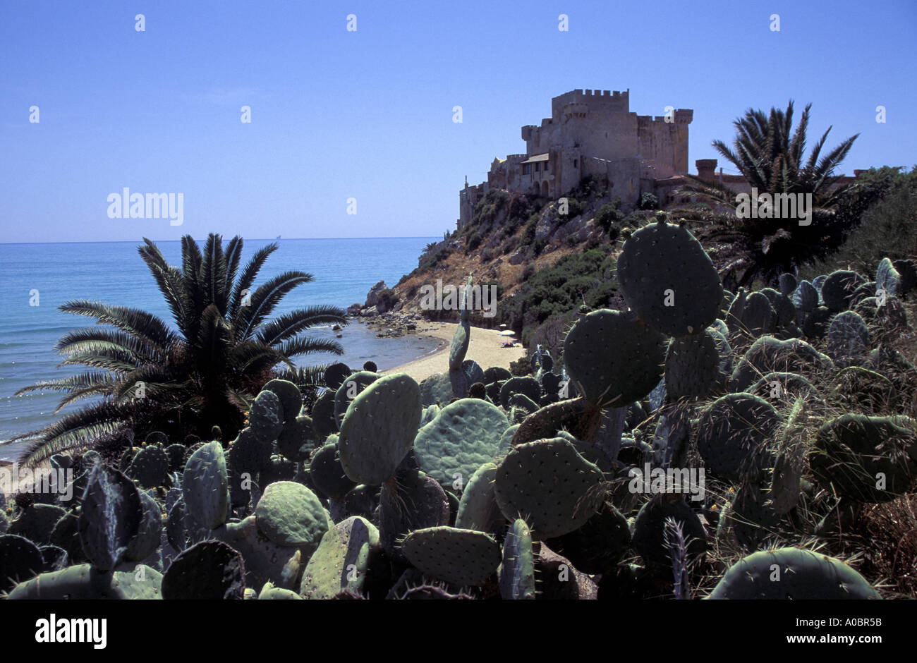 Castle Falconara Albanese Sicily Italy Stock Photo - Alamy