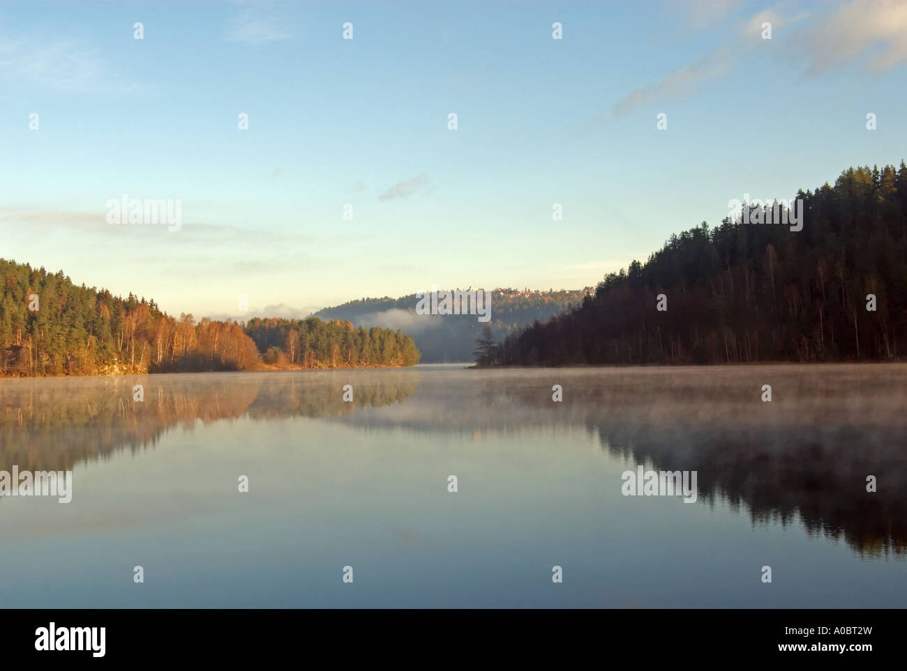 A relative small lake not far from Langhus Norway where a big part of ...