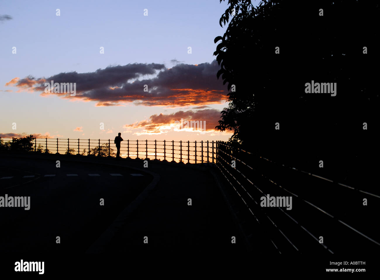 Man watching over fence hi-res stock photography and images - Alamy