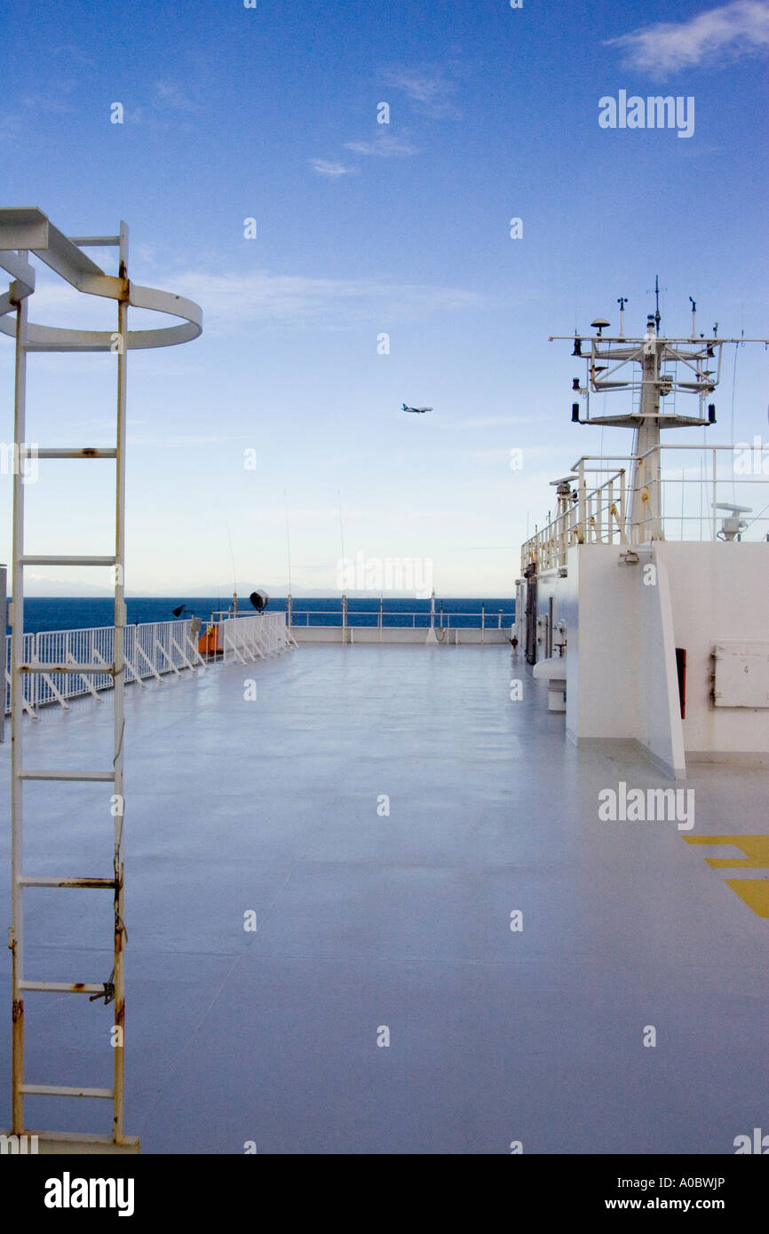 On board the Interislander Ferry crossing the Cook Strait between North ...