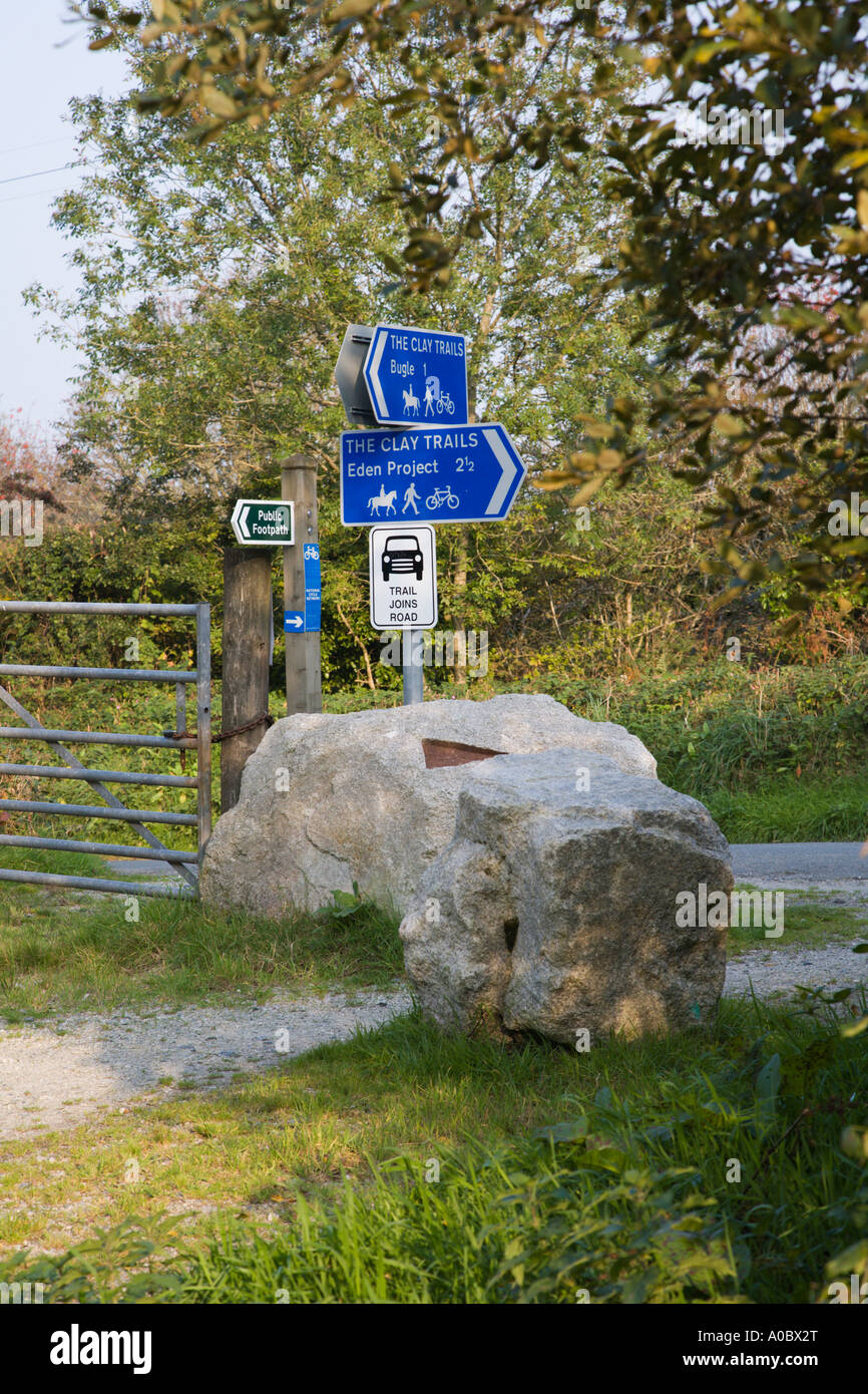 The Clay Trails in Cornwall Stock Photo - Alamy