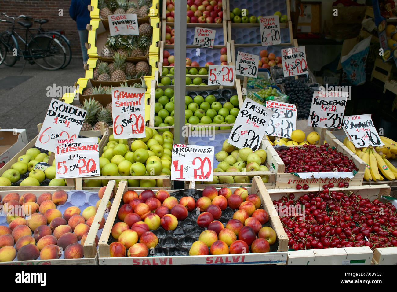 Copenhagen fruit merchant stall hi-res stock photography and images - Alamy