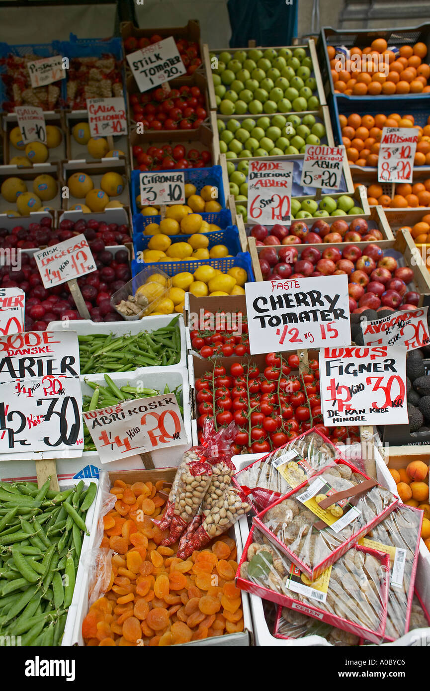 Copenhagen fruit merchant stall hi-res stock photography and images - Alamy
