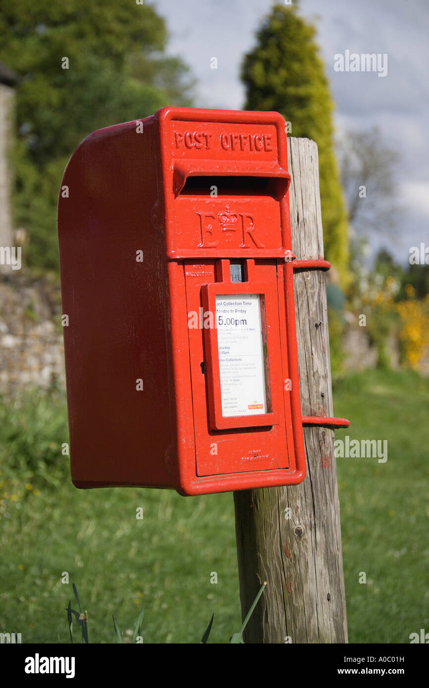Rural Post Box Tissington "Peak District" National Park Derbyshire ...