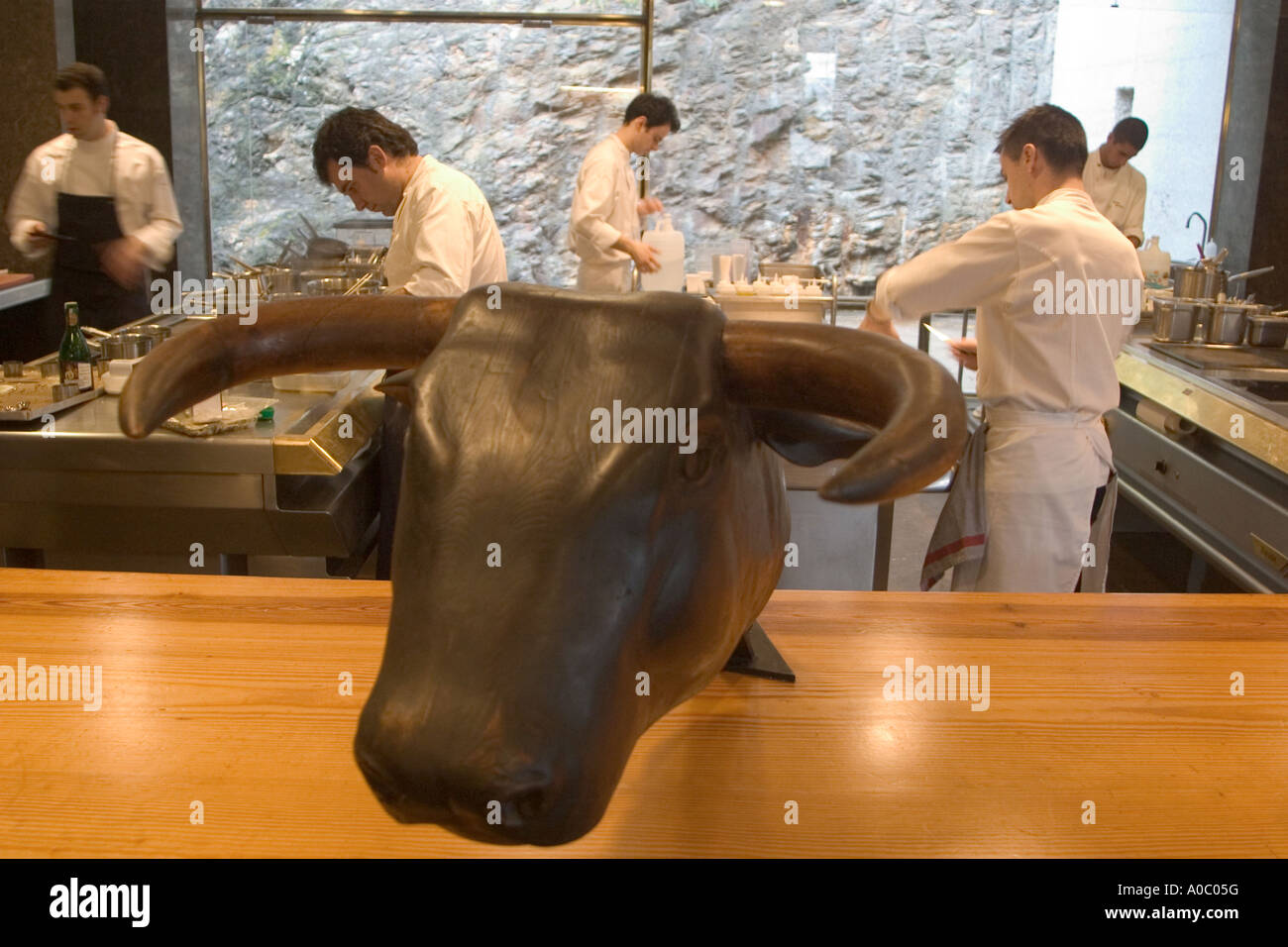 Three Star cook Ferran Adria in its restaurant El Bulli in the Cala ...