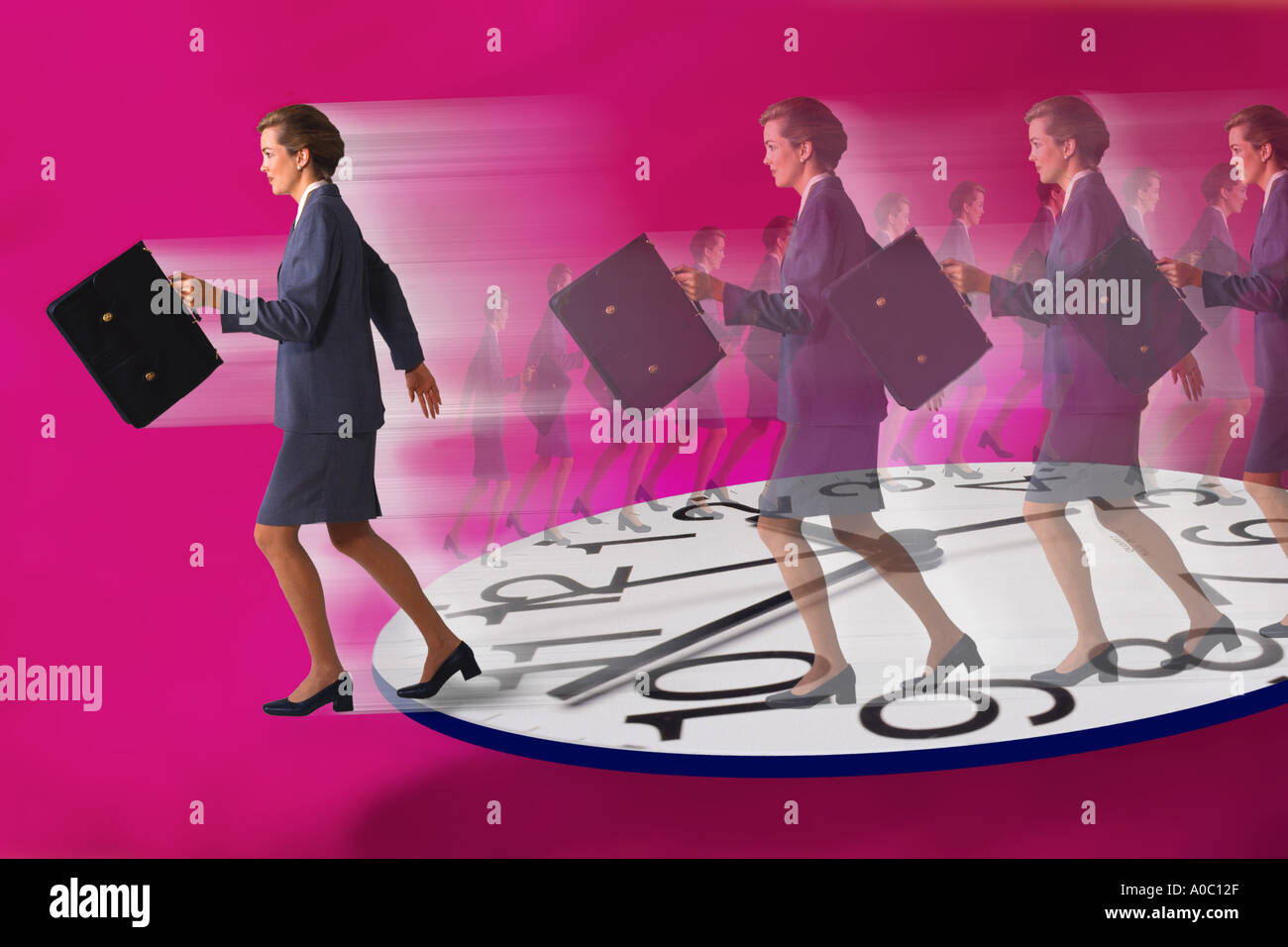 Walking clock hi-res stock photography and images - Alamy