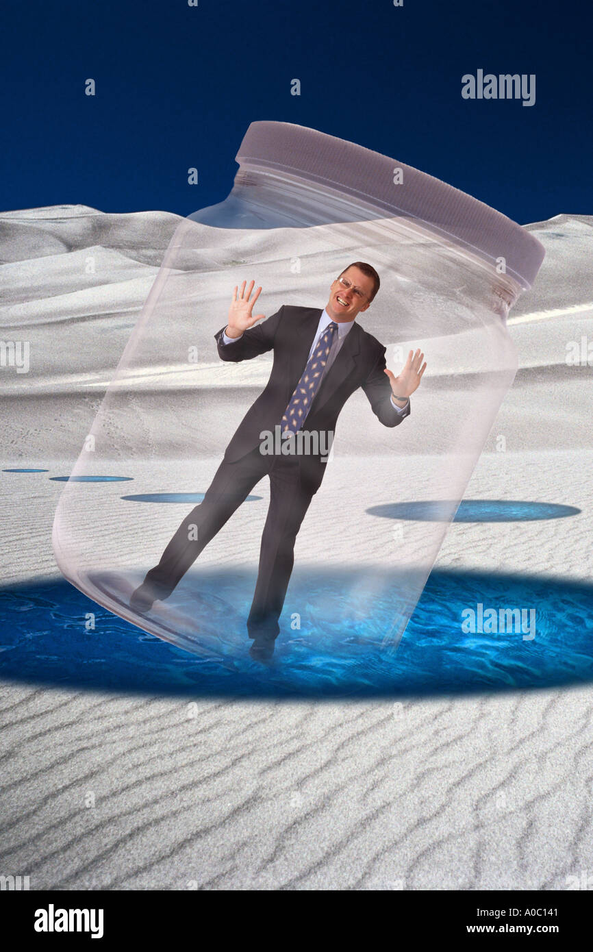 Man trapped in glass hi-res stock photography and images - Alamy