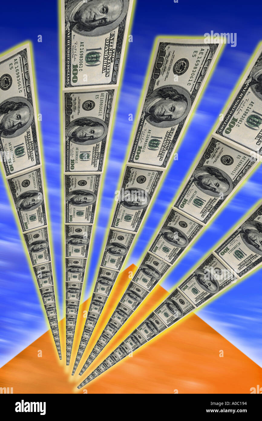 Sky High Money Stock Photo - Alamy