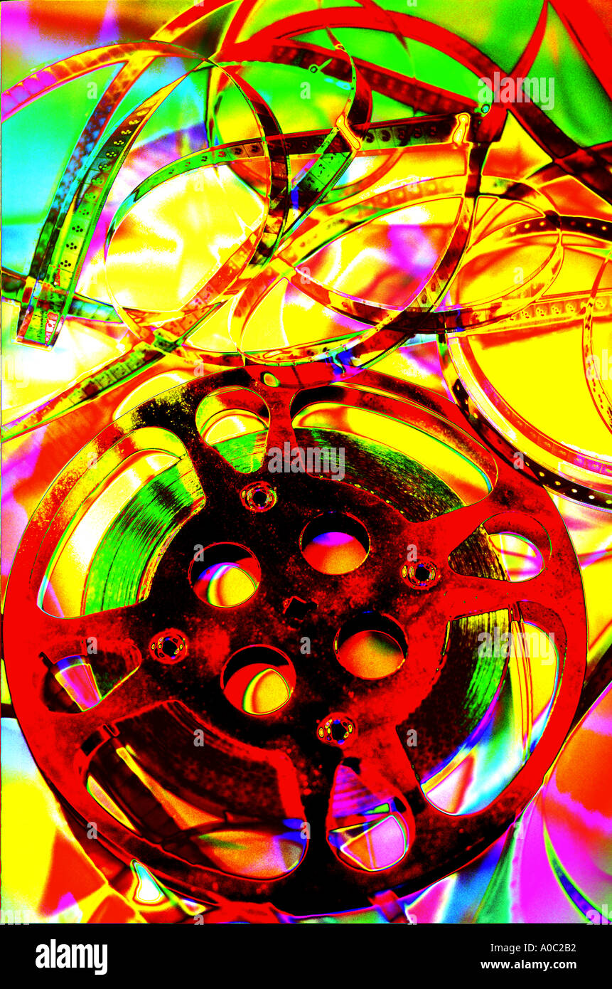 Motion picture film and reel Stock Photo - Alamy