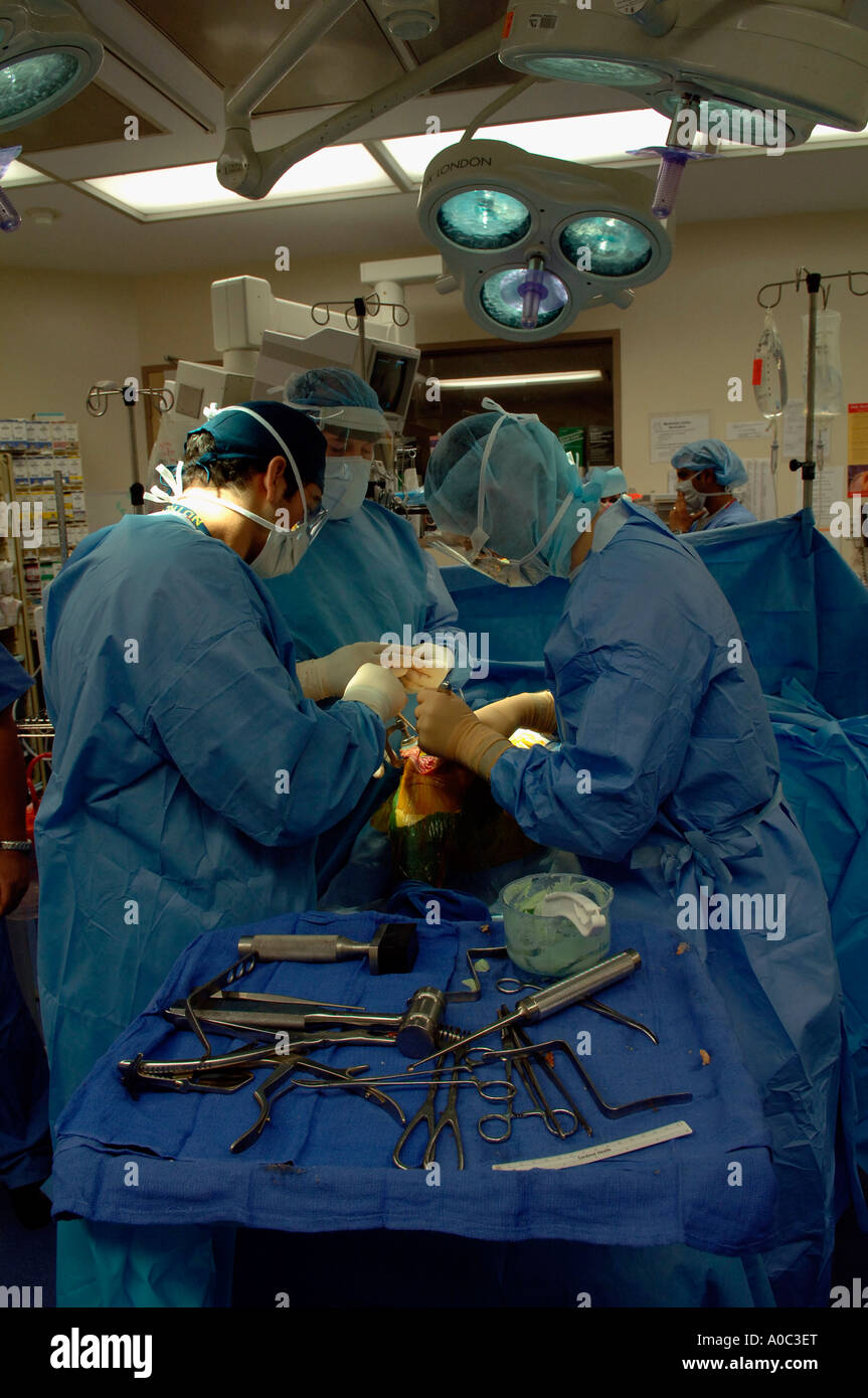 Total right knee replacement operation using a gender specific ...