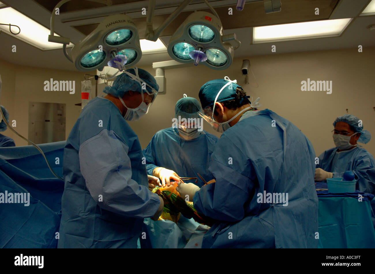 Total right knee replacement operation using a gender specific ...