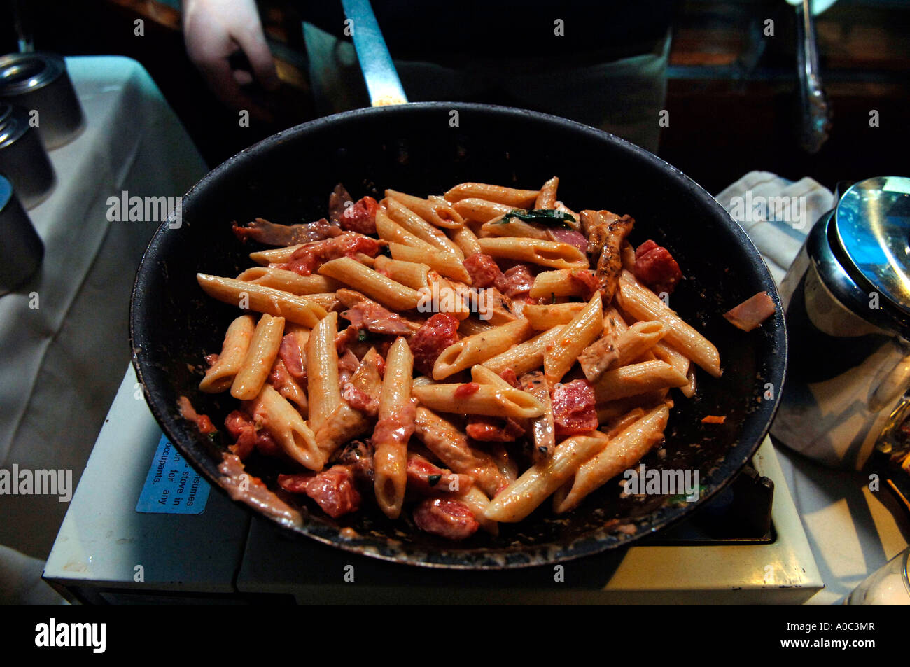 Penne with Grilled Chicken by Engine Co 168 FDNY firefighter chefs ...