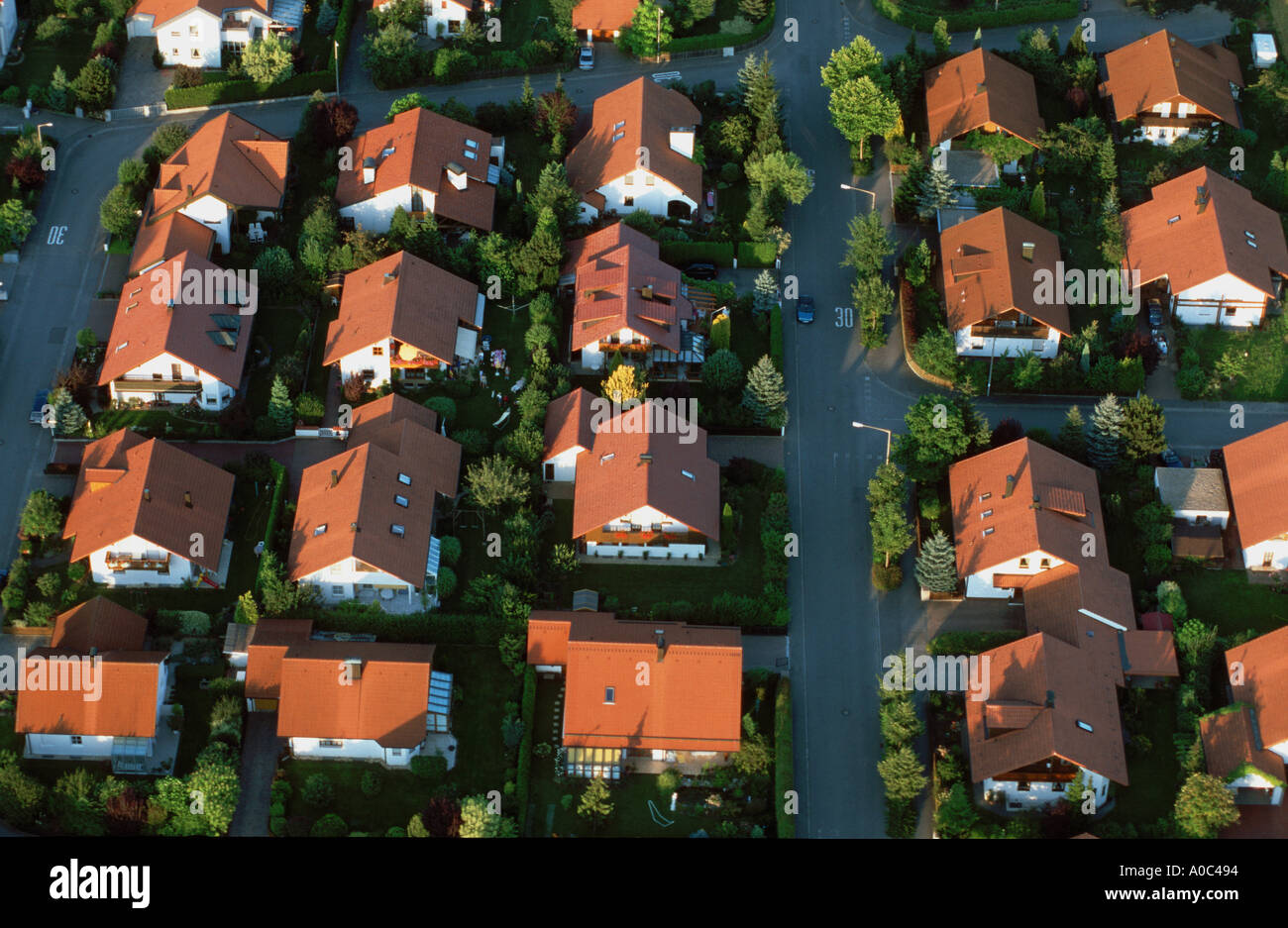 Residential area low houses hi-res stock photography and images - Alamy