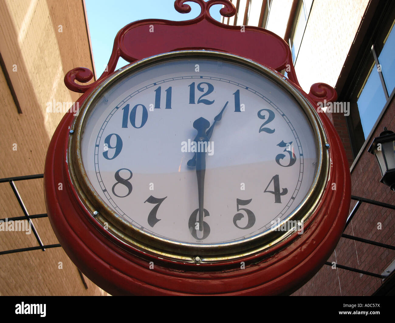Stock Image of an Old Fashioned clock tower Stock Photo - Alamy