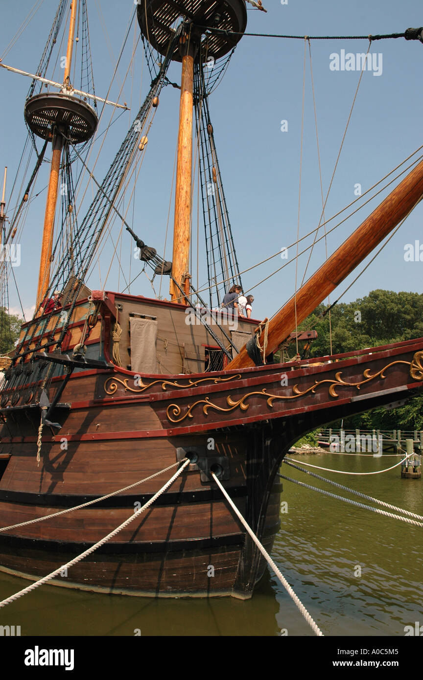Jamestown Settlement Liviing History Museum Stock Photo - Alamy