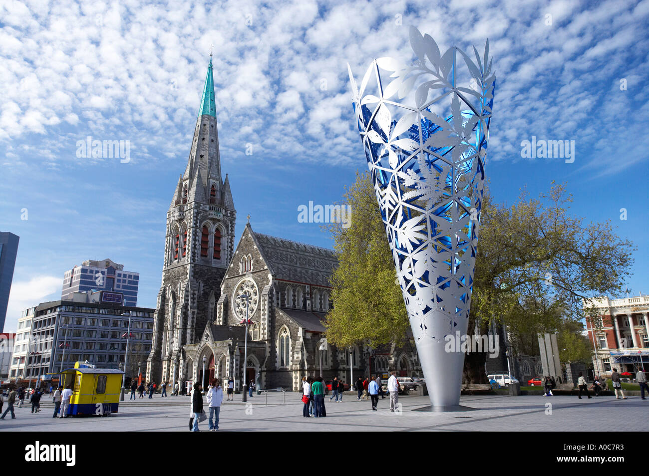 The Chalice and Cathedral Church of Christ, Cathedral Square Stock ...