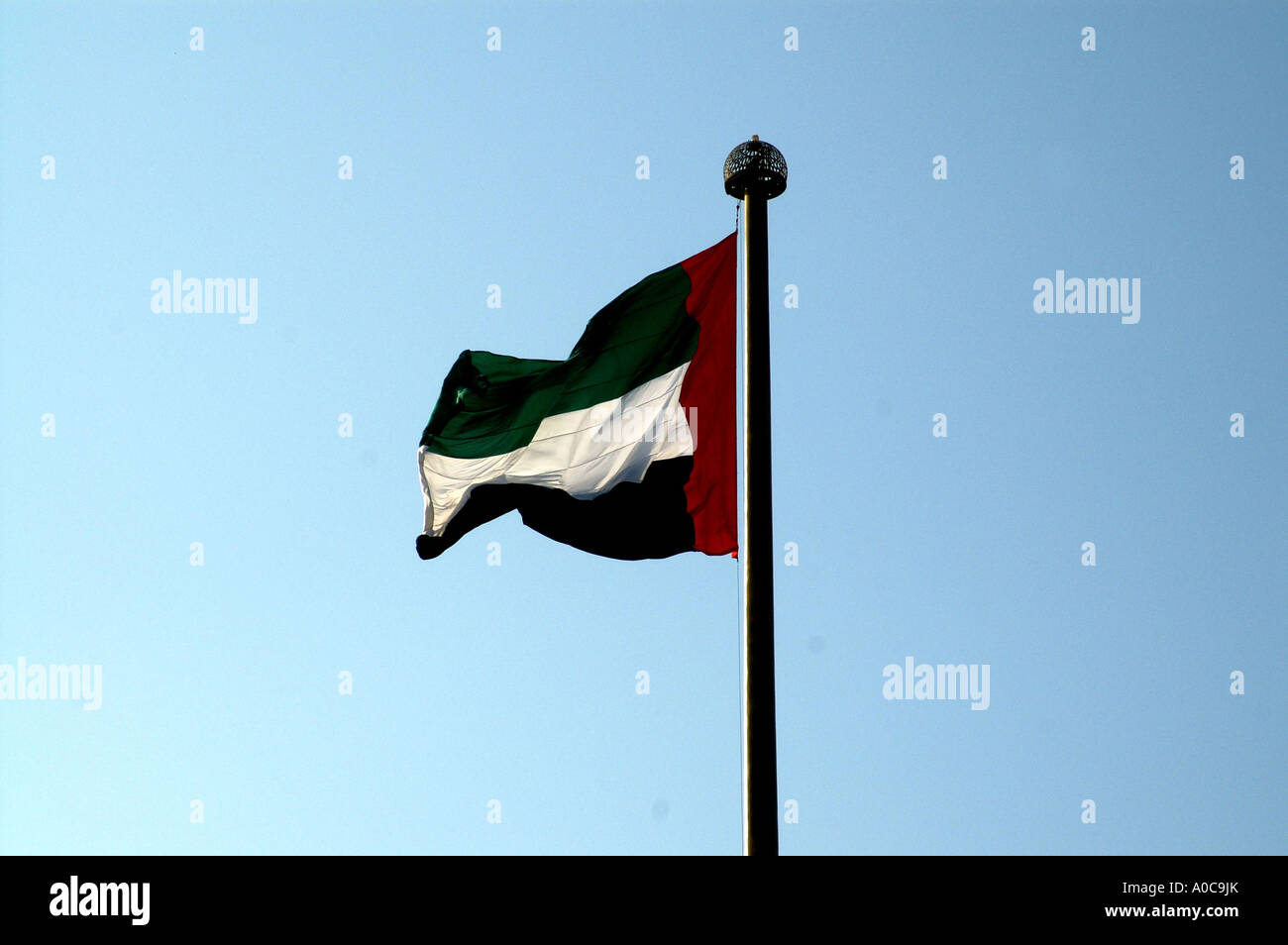 Flag of Dubai UAE Stock Photo - Alamy
