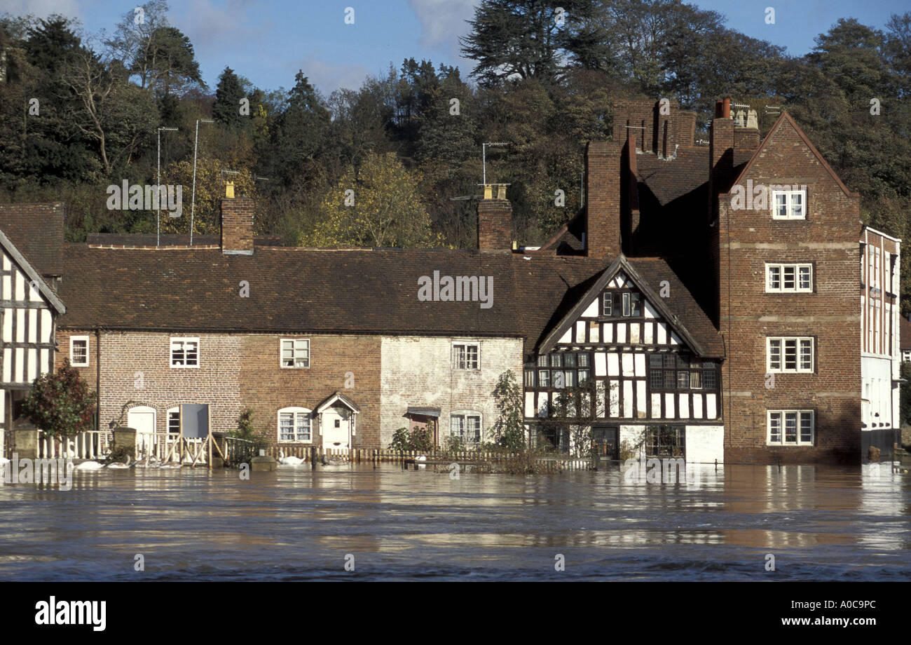 Huses Flooded After River Severn Bursts Its Banks In Bewdley