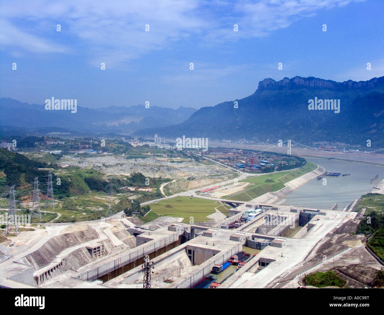 Three Gorges Dam Ship Lock High Resolution Stock Photography and Images ...