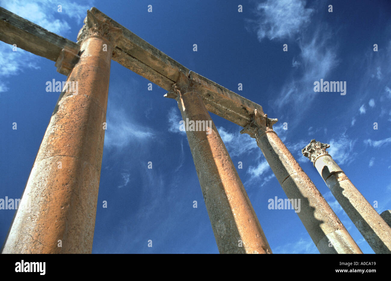 JORDAN the ruins of JERASH columns and arches column arch Roman ruins ...