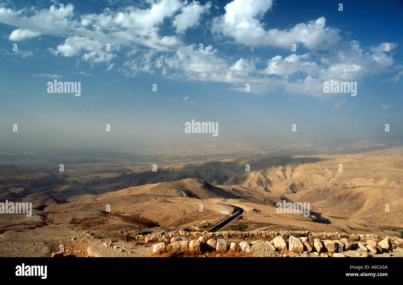 JORDAN up on the MOUNT NEBO where Moses saw the Holy Land Memorial of ...