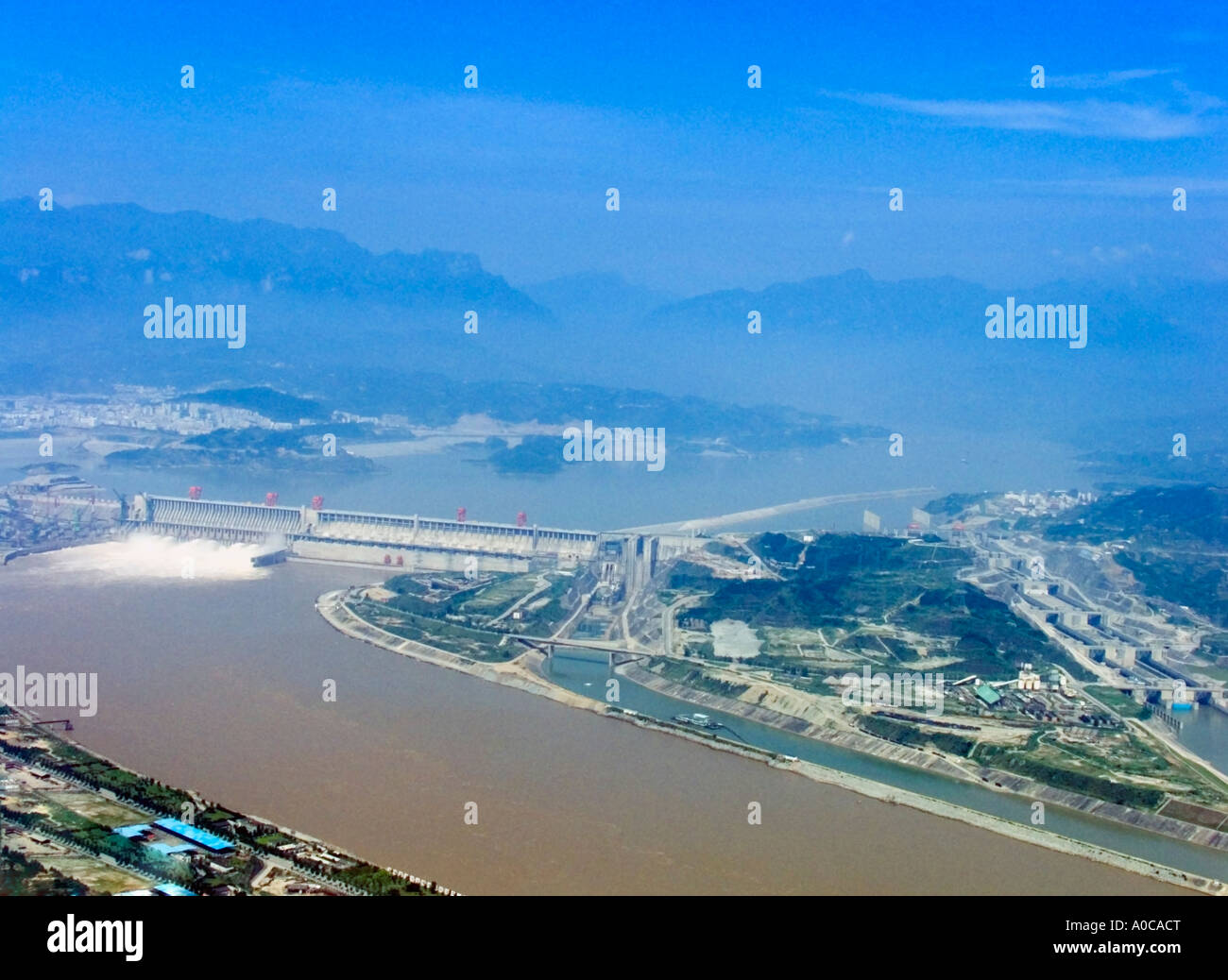 Three gorges dam aerial hi-res stock photography and images - Alamy