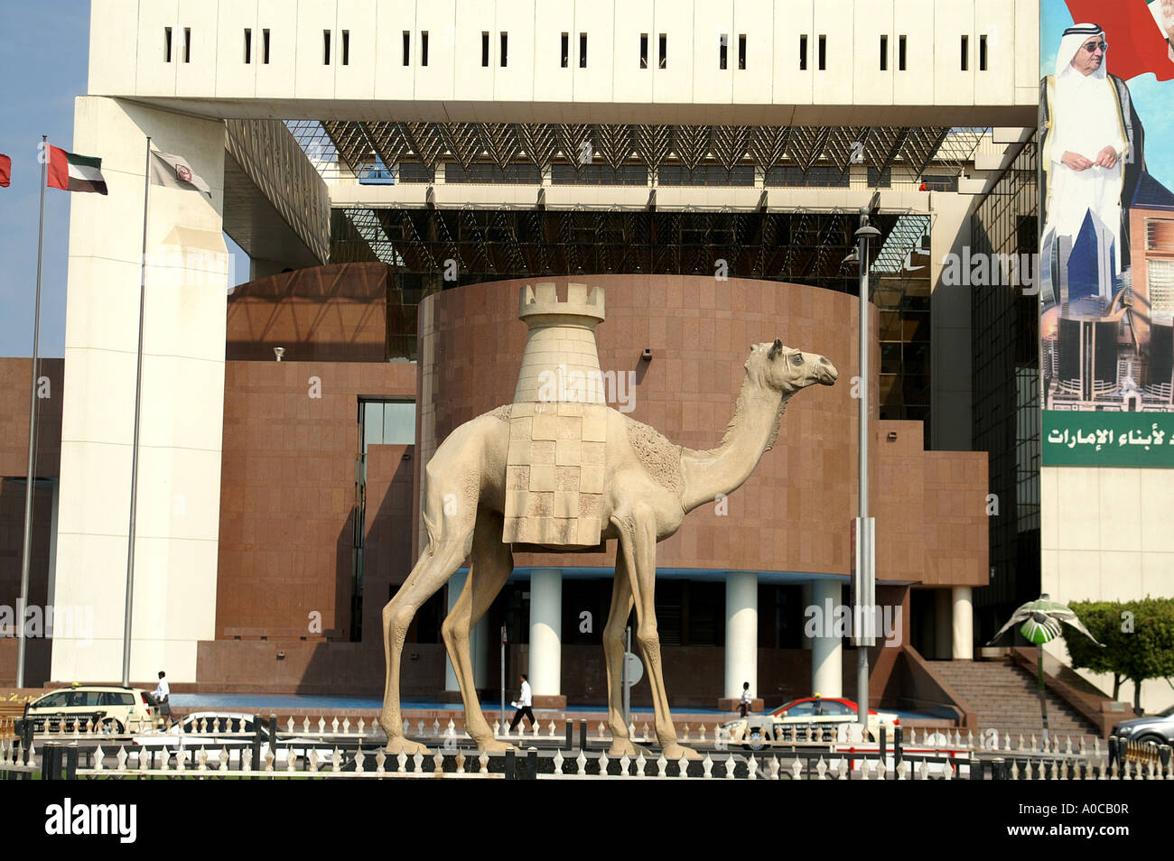 Camel statue by Dubai creek UAE Stock Photo - Alamy